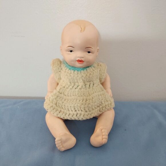 Other | Vintage Bisque Baby Doll 7 Audrey Japan Reproduction Knit ...